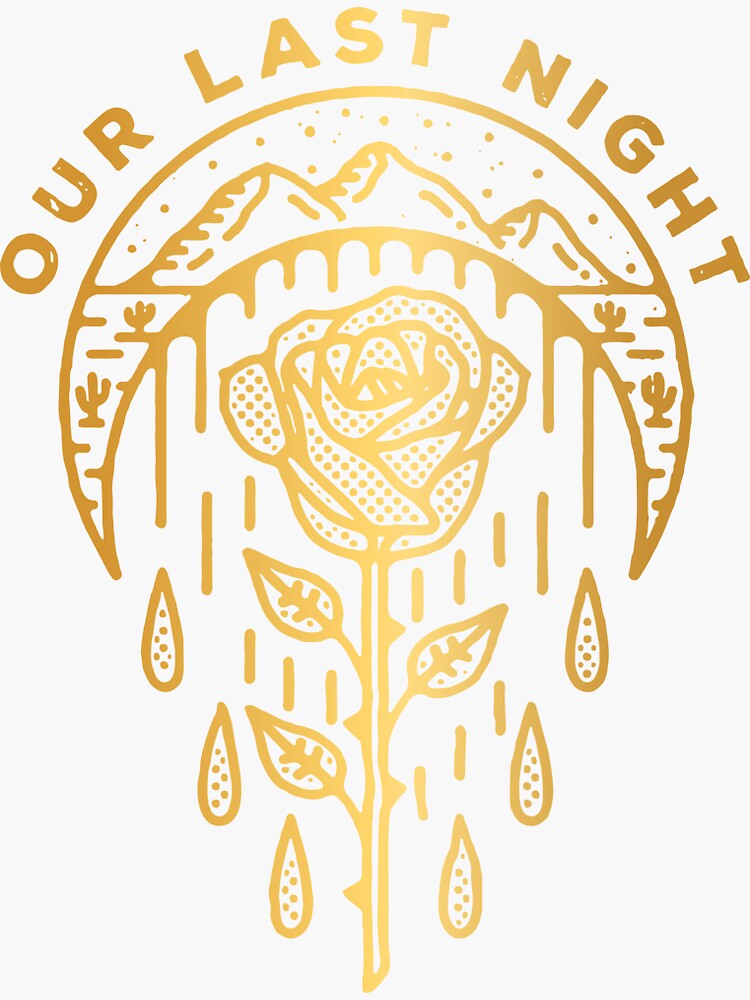 "OUR LAST NIGHT BAND" Sticker for Sale by grosvenorbrun | Redbubble