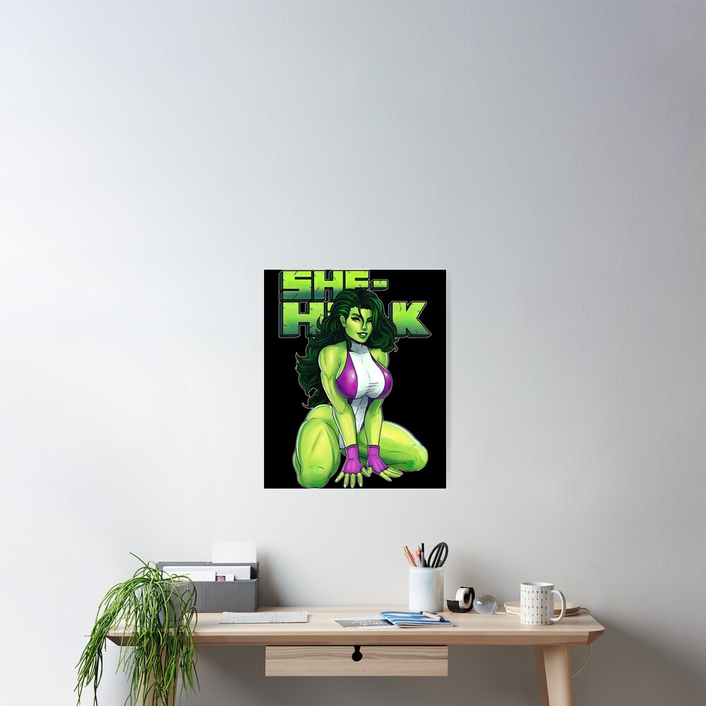 "Girls Green She-Hulk" Poster for Sale by MohamedMHersi | Redbubble