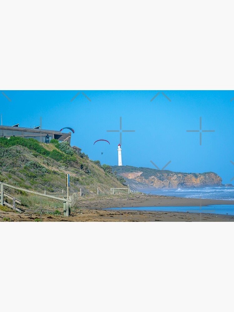 "Paragliders at Spit Point and Fairhaven Beach" Poster for Sale by ...