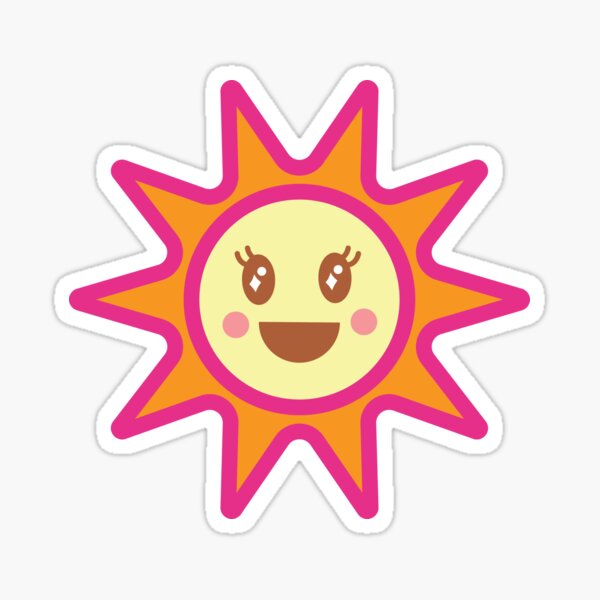 "Sunny " Sticker for Sale by ninefourpop | Redbubble