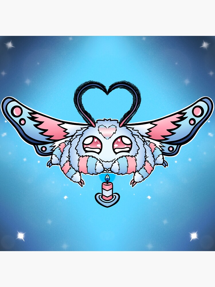 "Transgender Pride Moth" Sticker for Sale by CuddleMuffinZ | Redbubble