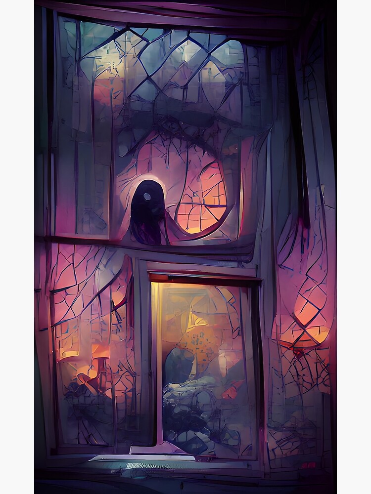 "Creature in Window Creepy Art" Poster for Sale by CreepyKaleidopi ...