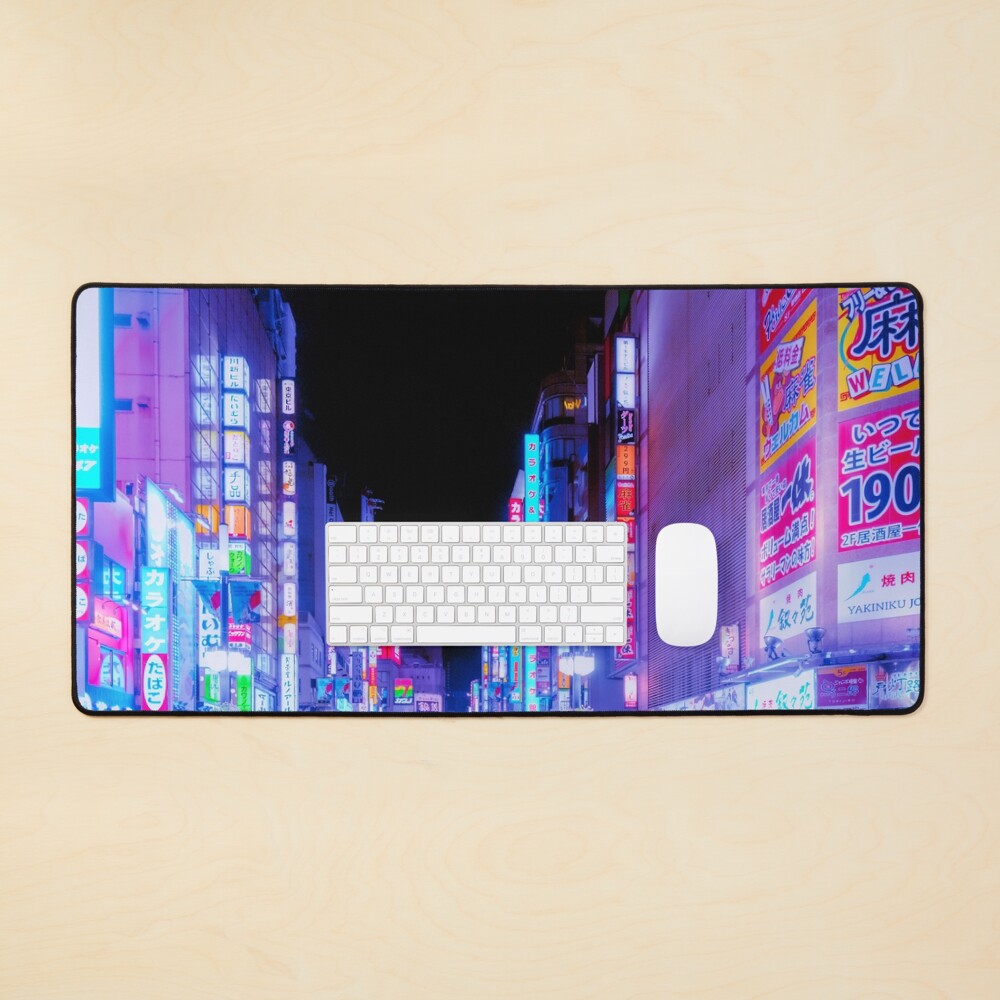 "Purple Aesthetics of Anime Tokyo" Mouse Pad for Sale by HimanshiShah ...