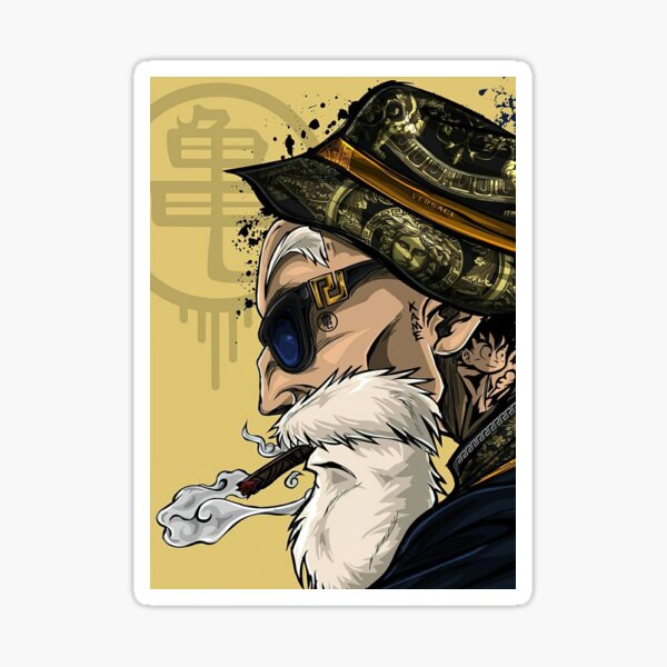 "Master Roshi" Sticker for Sale by KarenThornton32 | Redbubble