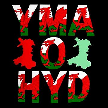 "Yma O Hyd welsh" Sticker for Sale by percentmc22 | Redbubble