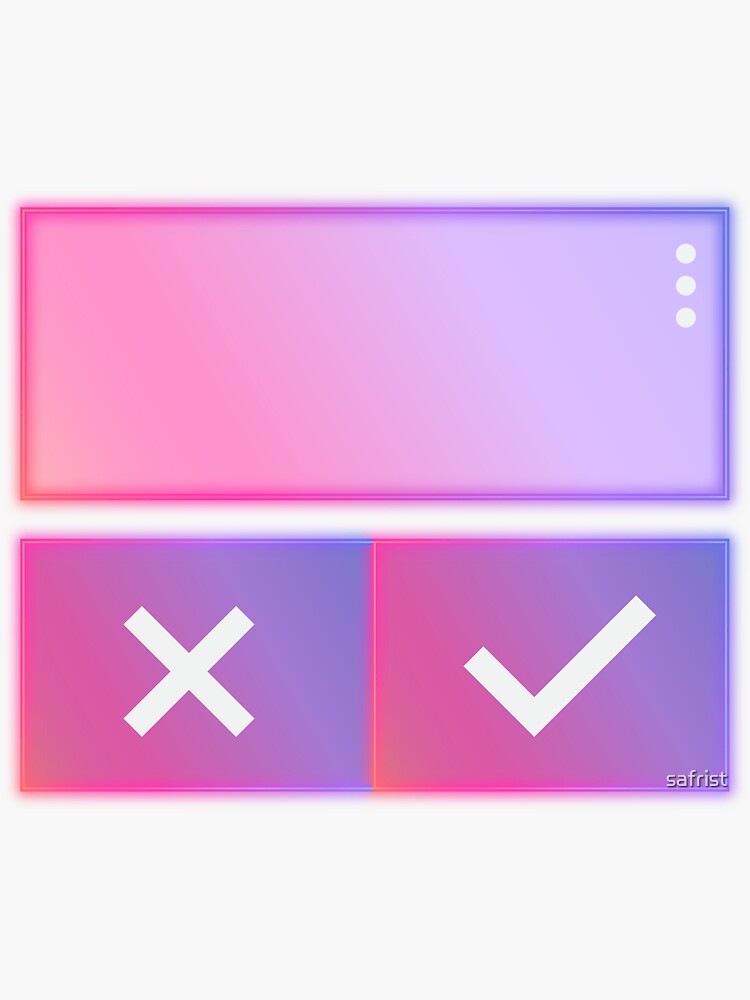 "Digital UI window browser pop up yes or no" Sticker for Sale by ...