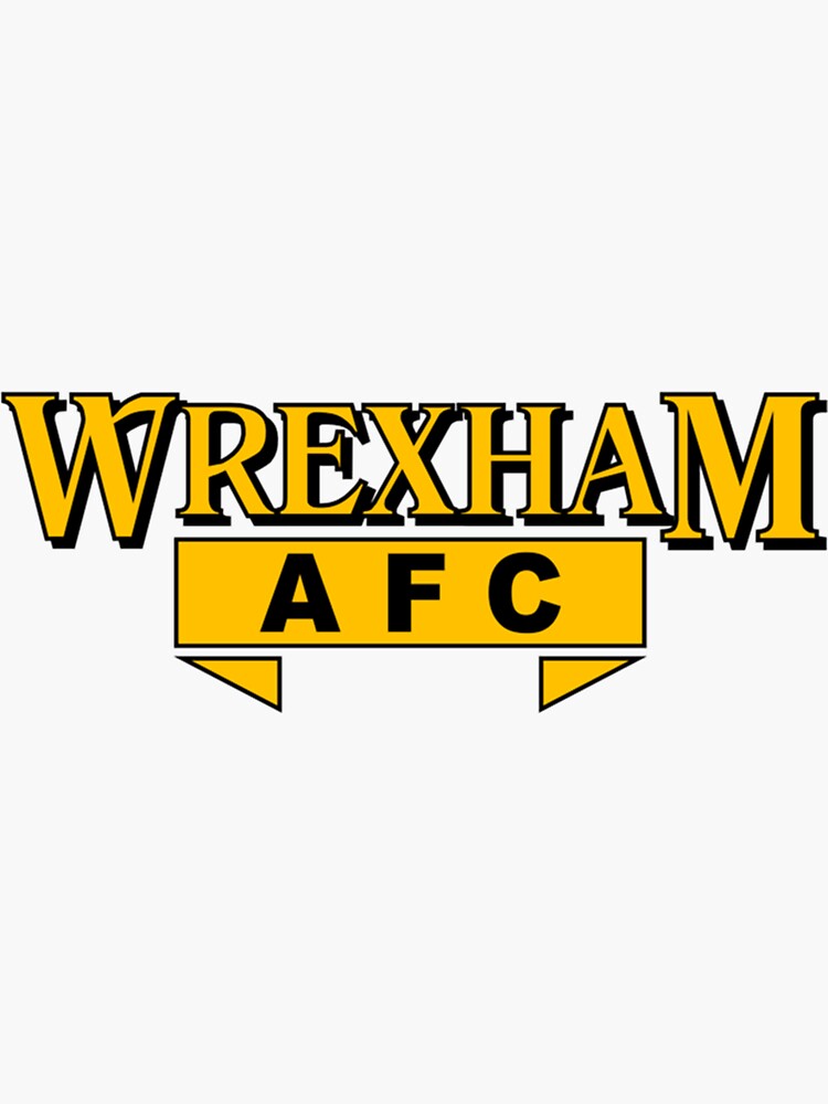 "Wrexham AFC Lager logo " Sticker for Sale by Santagqualifi | Redbubble