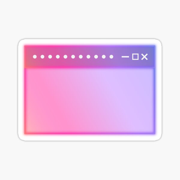 "Digital UI window browser pop up " Sticker for Sale by safrist | Redbubble