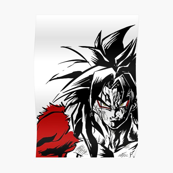 "goku Super Saiyan 4" Poster for Sale by AubreyChisolm | Redbubble