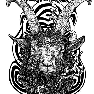 "The Great Goat" Sticker for Sale by rottenfantom | Redbubble