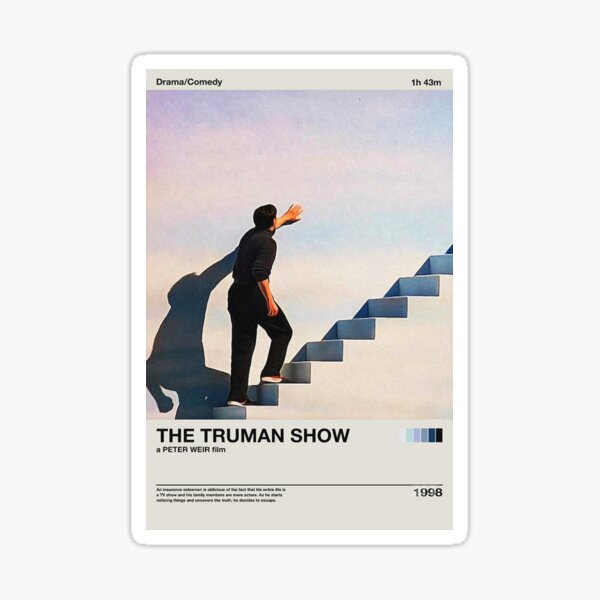 "The Truman Show Poster" Sticker for Sale by gordonmark | Redbubble