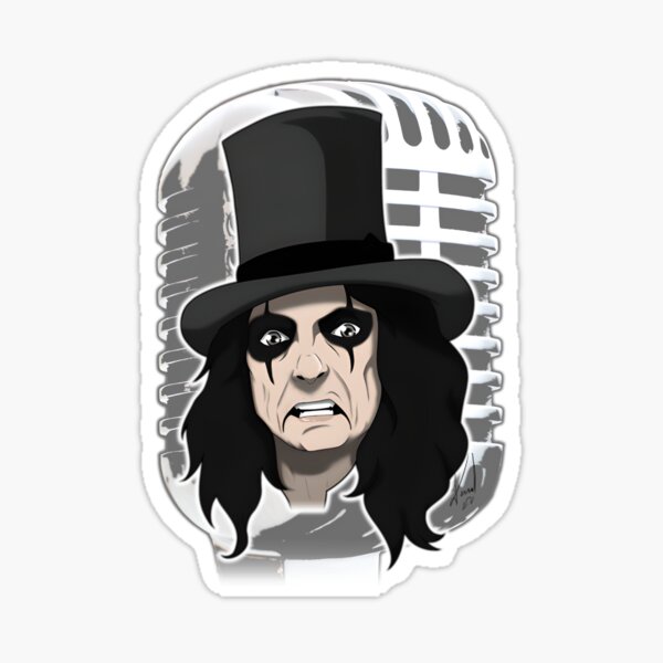 "Alice Cooper" Sticker for Sale by Richardlins | Redbubble