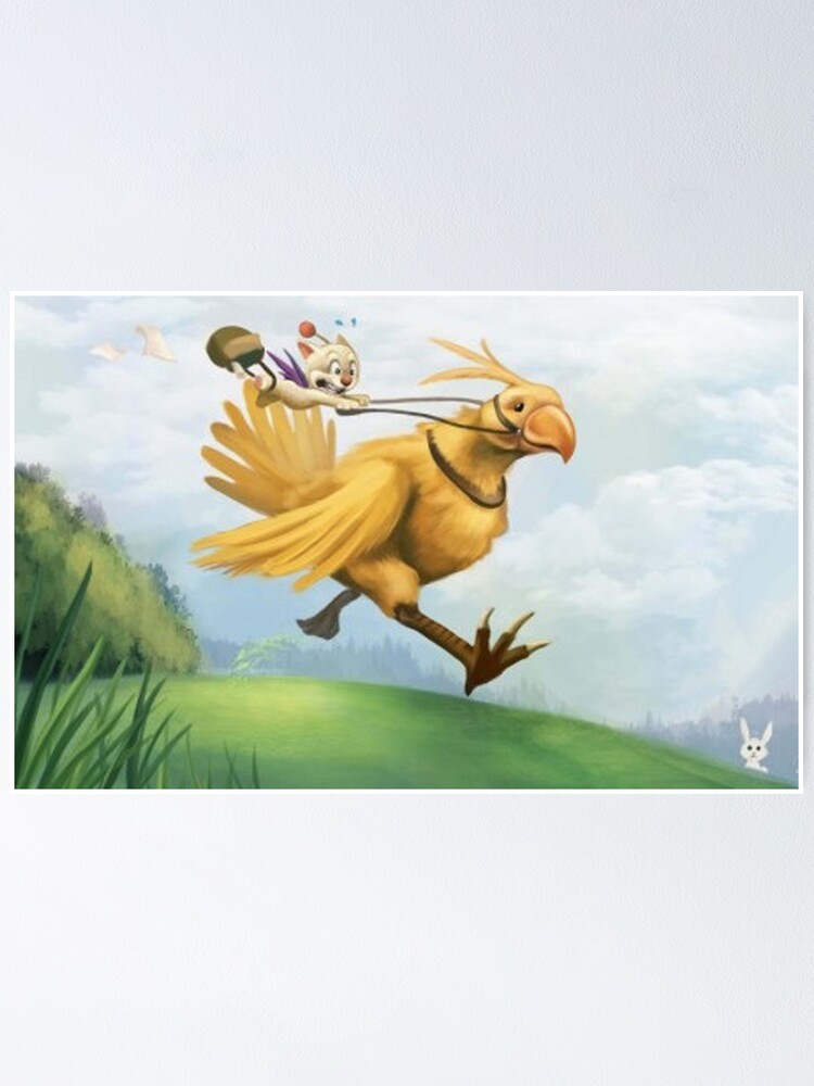"Fast Chocobo" Poster by MariSan23 | Redbubble