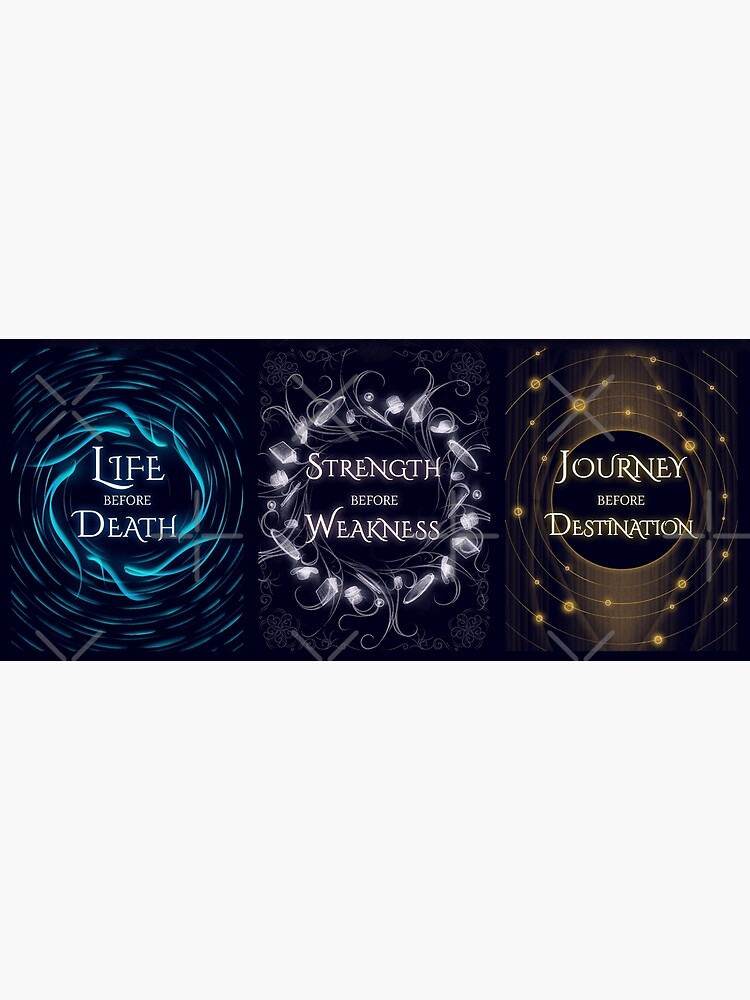 "Life before death, Strength before weakness, Journey before ...