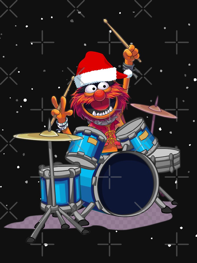 "Christmas Muppet Animal Drummer" T-shirt for Sale by Evie-MaeWard ...