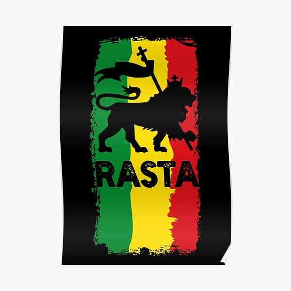 "Rastafari Rasta Löwe von Juda" Poster von designandclouds | Redbubble