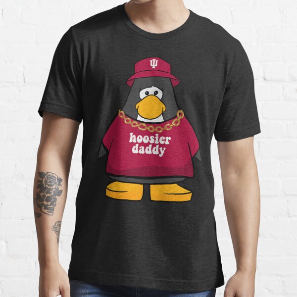 "black hoosier daddy club penguin Sticker" T-shirt for Sale by ...