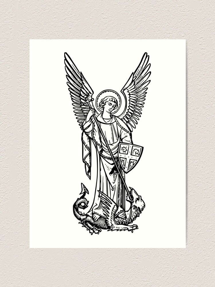 St Michael Drawing Easy