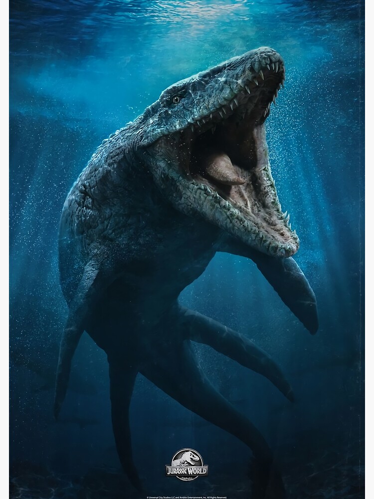 "Jurrassix World Mosasaurus" Poster for Sale by JamesHarrisoji | Redbubble