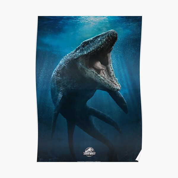 "Jurrassix World Mosasaurus" Poster for Sale by JamesHarrisoji | Redbubble