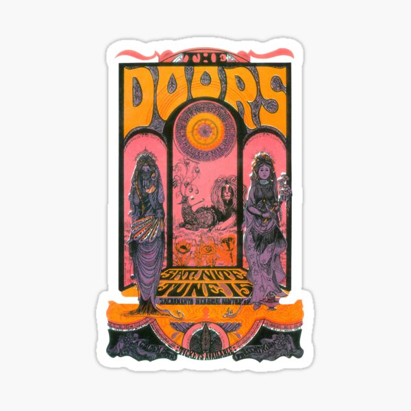 "The Doors Band Tee-The Doors Logo Shirt" Sticker for Sale by ...
