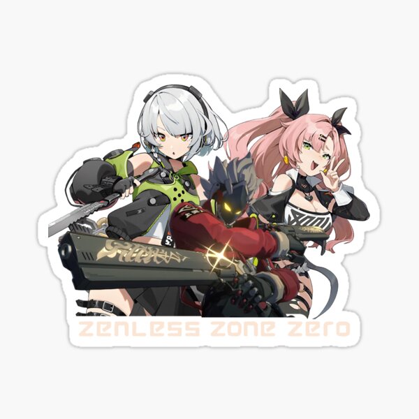 "Zenless Zone Zero a Zenless Zone Zero a Zenless Zone Zero" Sticker for ...