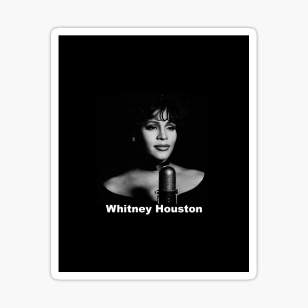 "Whitney Houston" Sticker for Sale by heleng4tlm | Redbubble