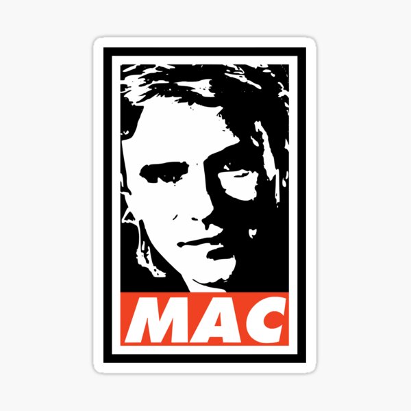 "Every Journeys Bind MacGyver" Sticker for Sale by claramariea | Redbubble