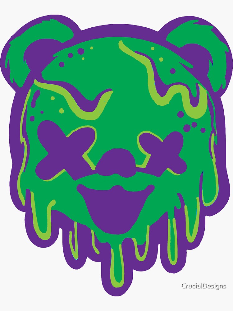 "Drippy Bear" Sticker for Sale by CrucialDesigns | Redbubble