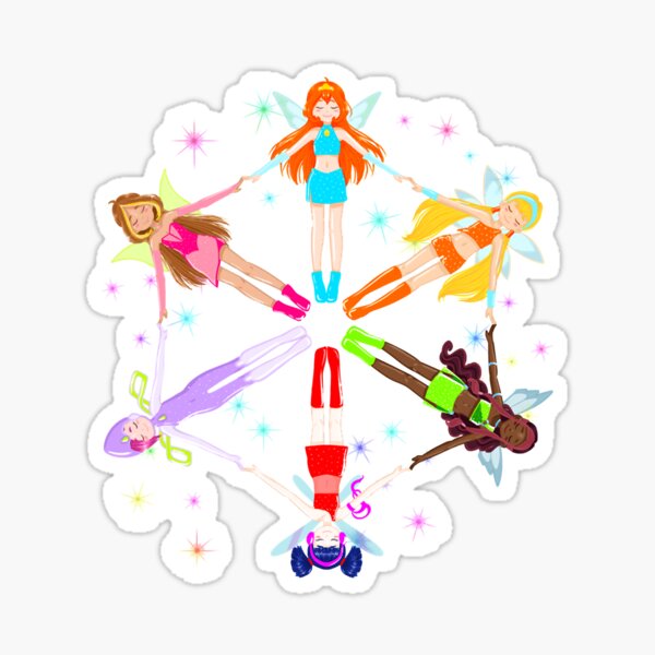 "Loves Basket And Winx Halloween Club Magic Circle Good Day" Sticker ...