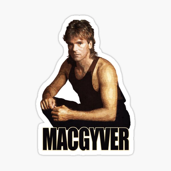 "Every Journeys Bind MacGyver" Sticker for Sale by claramariea | Redbubble
