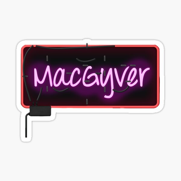 "Every Journeys Bind MacGyver" Sticker for Sale by claramariea | Redbubble
