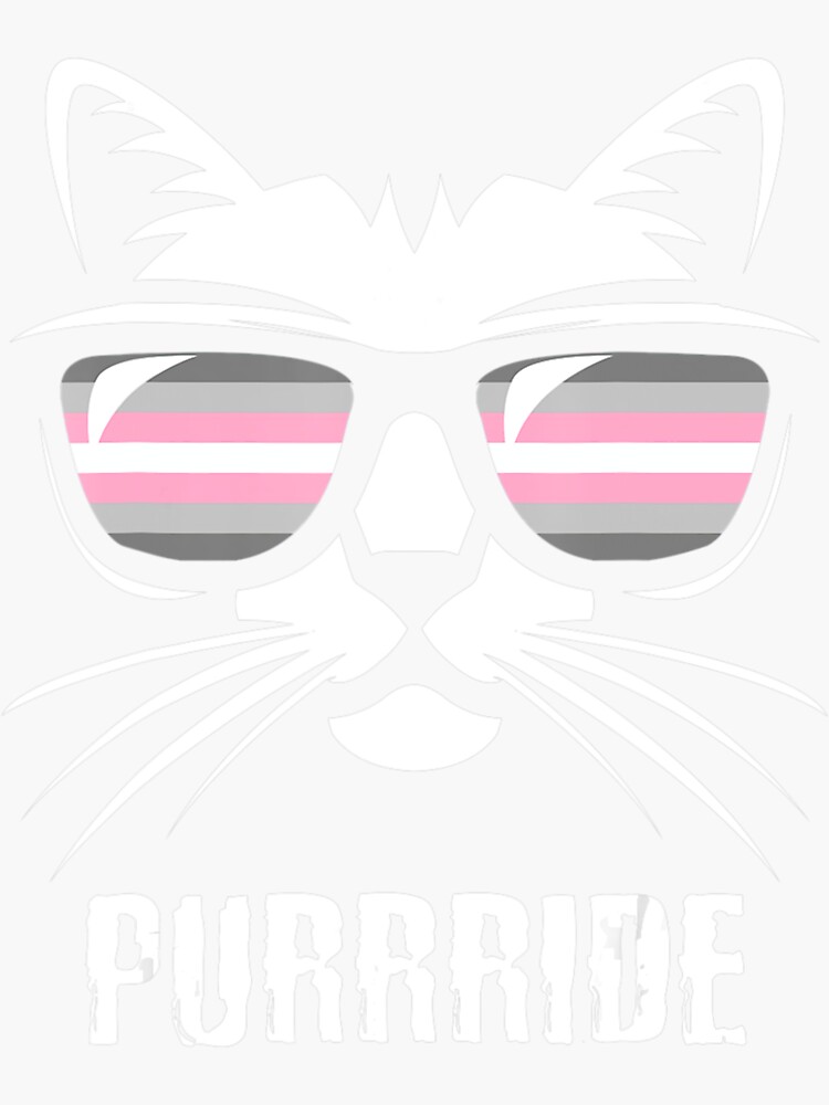 "Demigirl Pride Flag Demigirl Cat Purrride" Sticker for Sale by ...