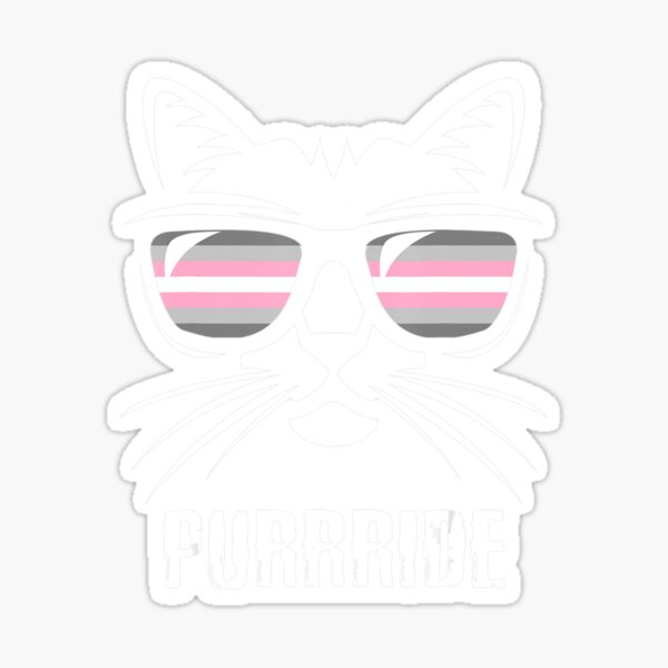 "Demigirl Pride Flag Demigirl Cat Purrride" Sticker for Sale by ...