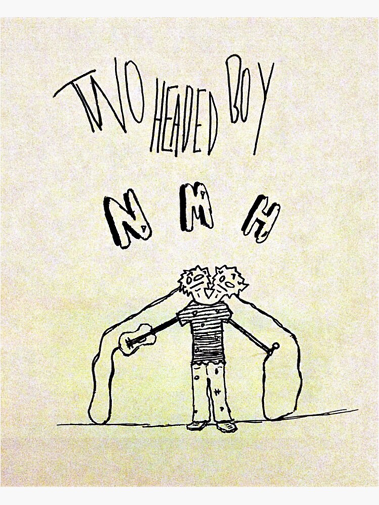 "Two Headed Boy " Sticker for Sale by sandersteandre1 | Redbubble