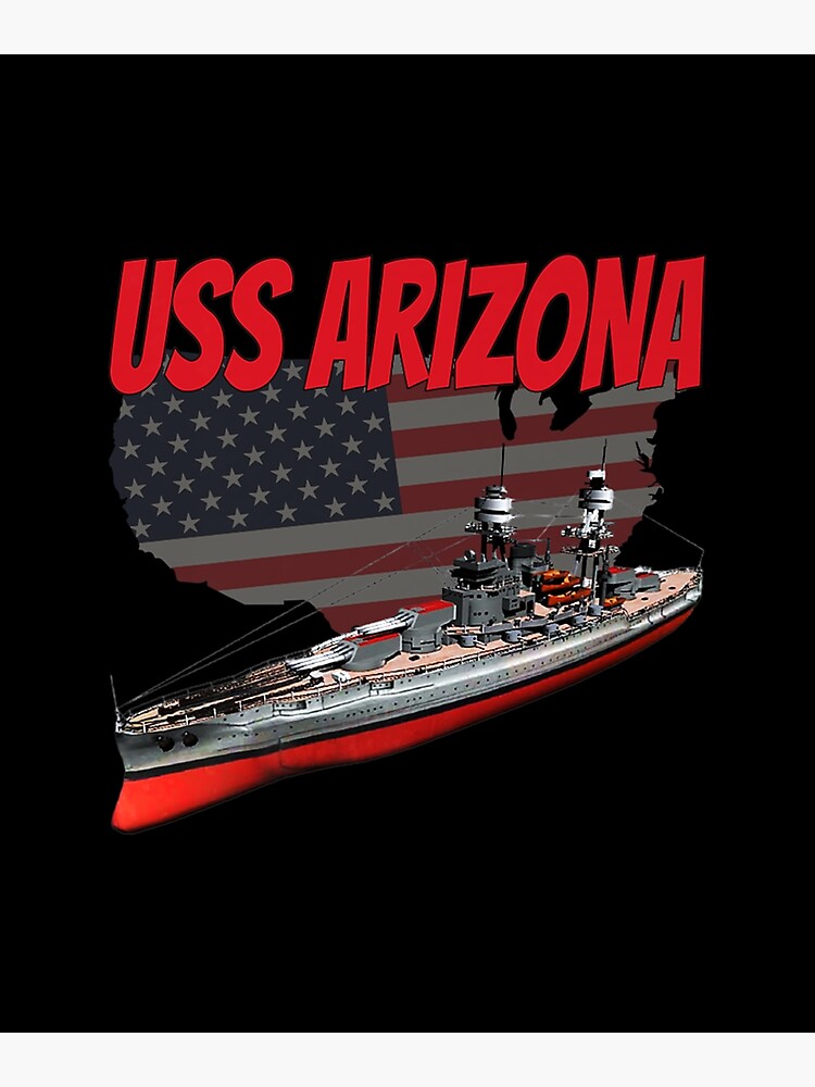 "WW2 Battleship USS Arizona BB-39 World War 2 Ship Model Boys " Art ...