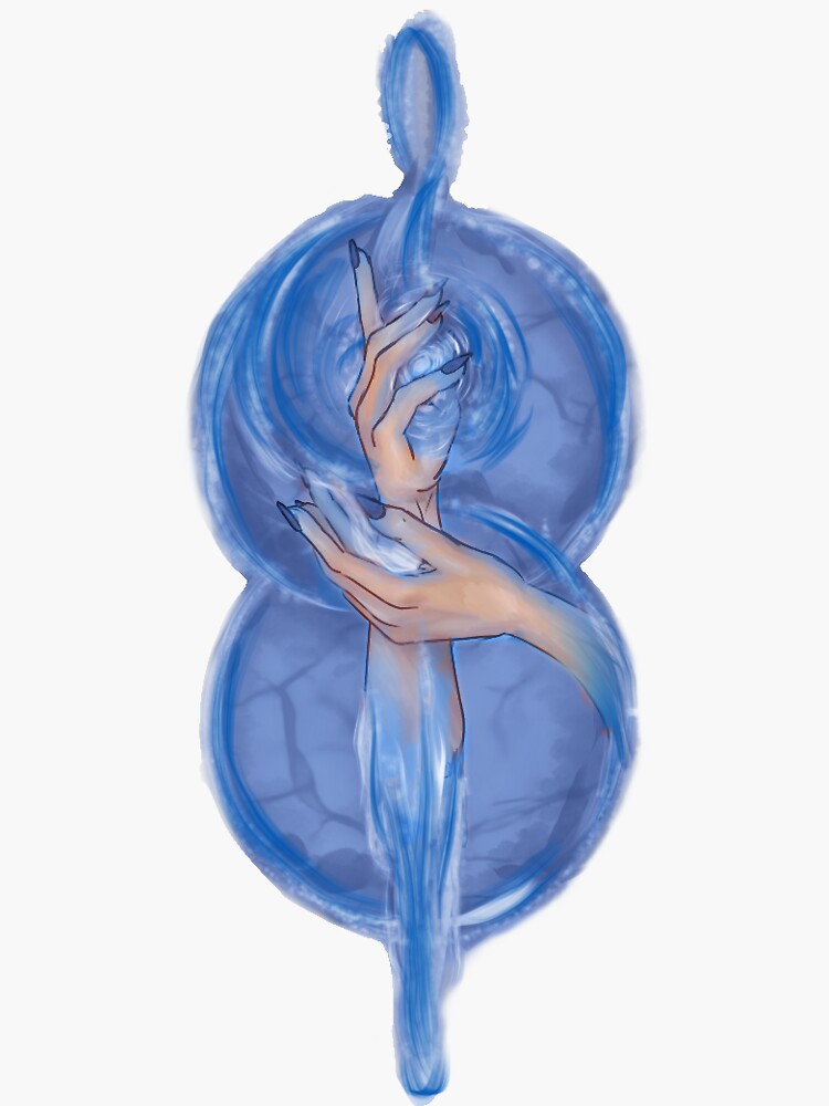 "shifting symbol blue - Light" Sticker for Sale by Rosieisdying | Redbubble