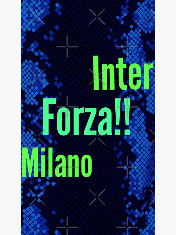"Forza Inter " Sticker for Sale by KrmStore | Redbubble