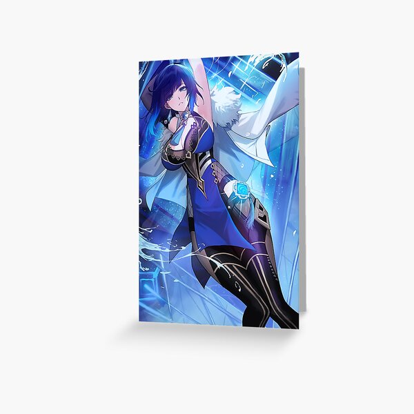 "Yelan Genshin Impact" Greeting Card by Zelinslen | Redbubble