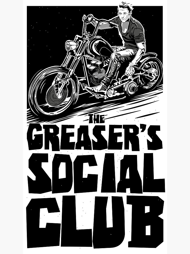 "Custom Chopper Greaser" Poster for Sale by GreaserCafe | Redbubble
