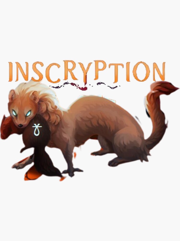 "Inscryption stoat , Badass stoat Fanart " Sticker for Sale by ...