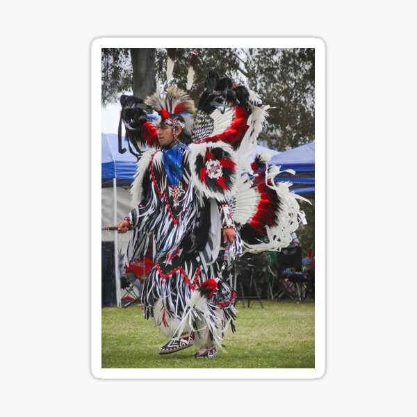 "Pow Wow Dancer Vii Greeting Card" Sticker for Sale by lelaalicesr ...