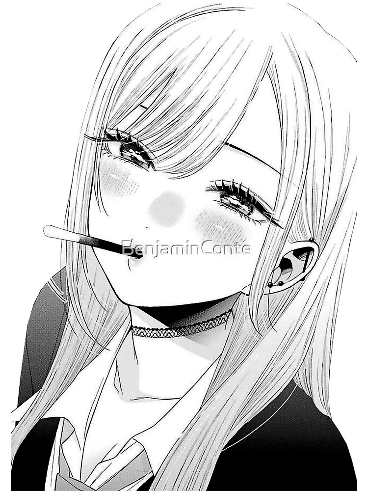 Marin Kitagawa Cute Black And White Poster For Sale By Benjaminconte