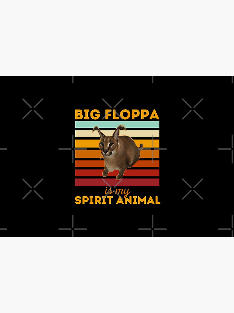 "Big Floppa Is My Spirit Animal, Big Meme Caracal Cat" Mask by ...
