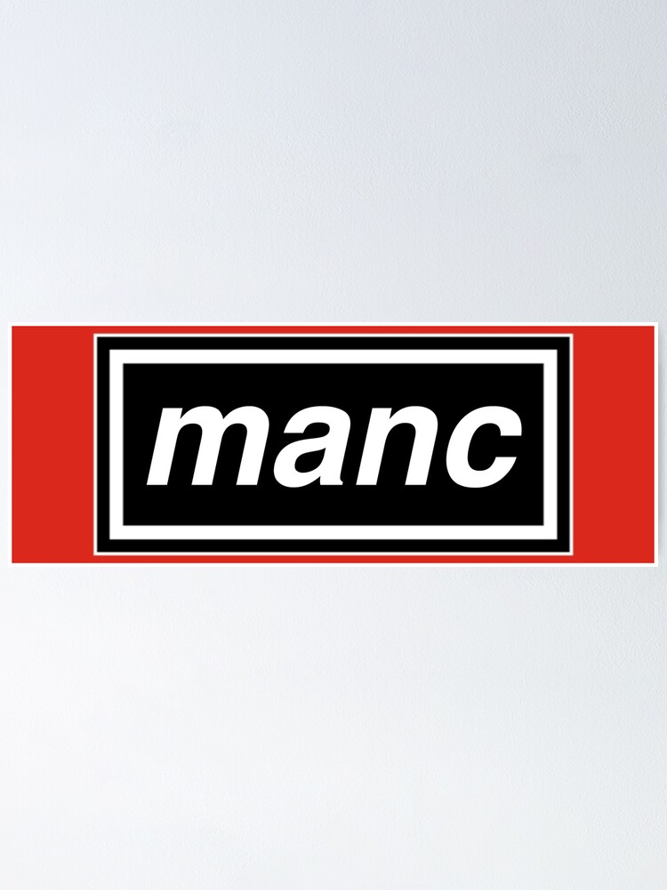 "Manc Reds Retro logo" Poster for Sale by ModSupporters | Redbubble