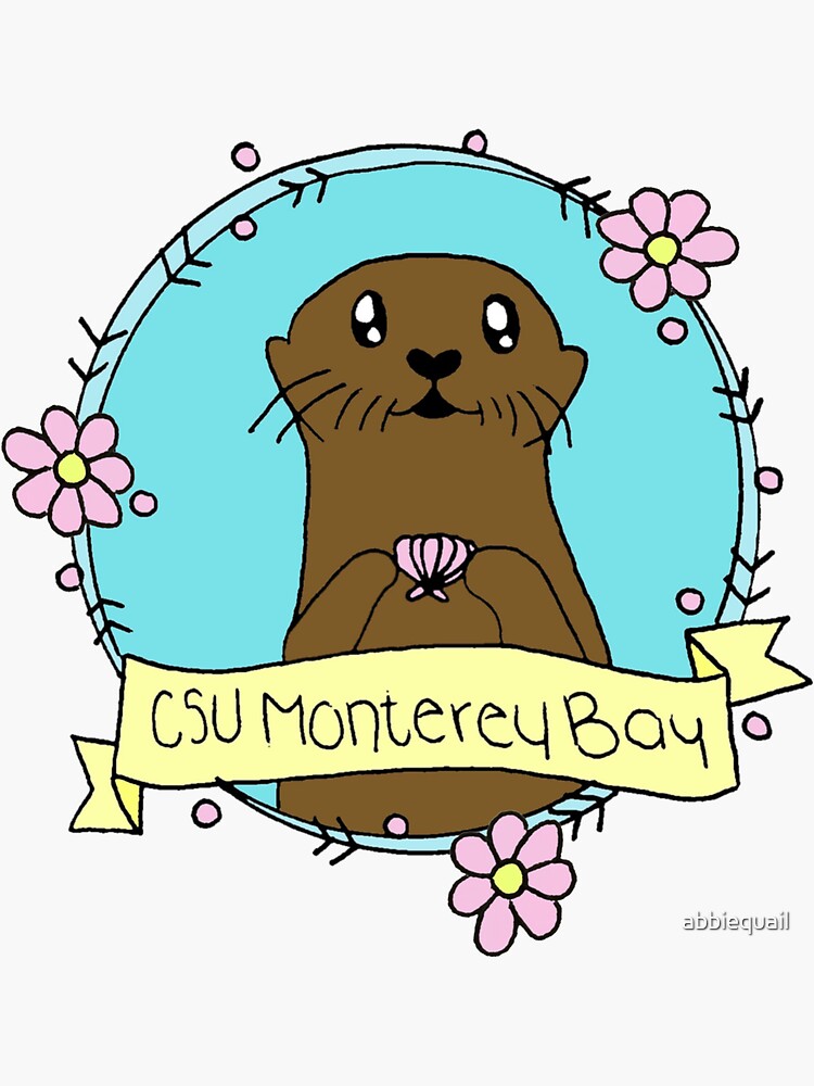 "CSU Monterey Bay Drawing" Sticker by abbiequail | Redbubble