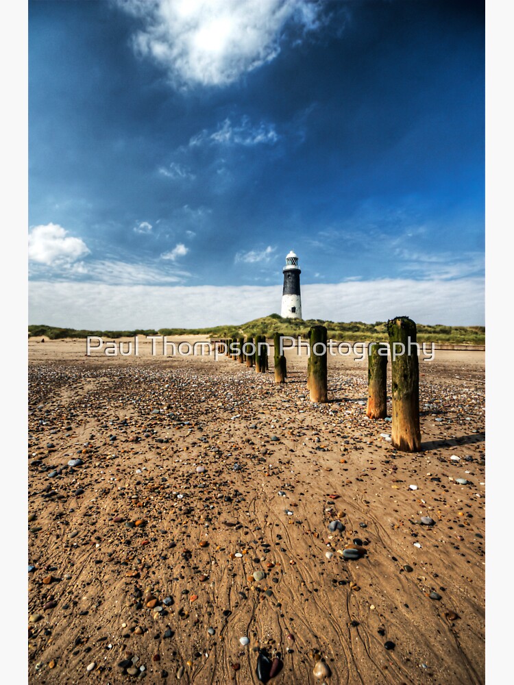 "Spurn Point Lighthouse And Groynes" Sticker for Sale by tommysphotos ...