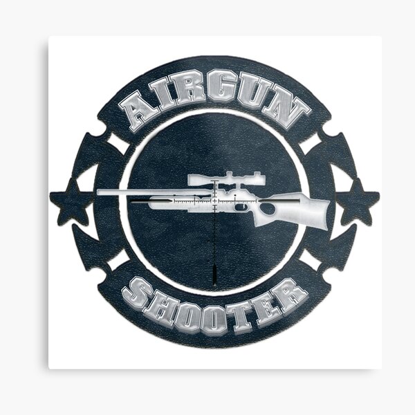 "Airgun Shooter , Air Rifle logo" Metal Print for Sale by ...
