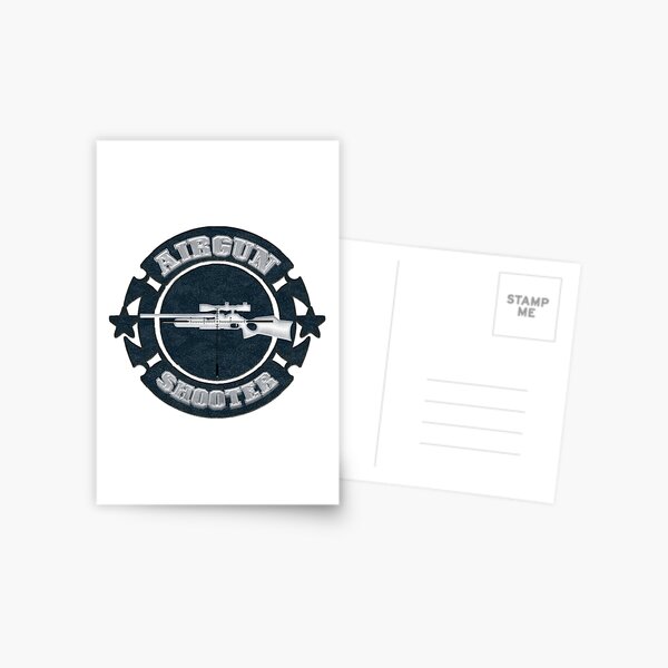 "Airgun Shooter , Air Rifle logo" Postcard for Sale by TammyHunterArt ...