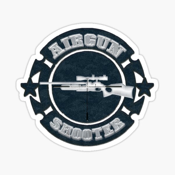 "Airgun Shooter , Air Rifle logo" Sticker for Sale by TammyHunterArt ...
